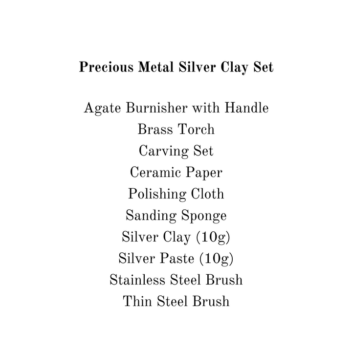 Precious Metal Silver Clay Set – Metals & Gems Jewelry Studio